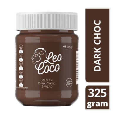 Leo Coco Belgian Dark Chocolate and Hazelnut Spread 325g