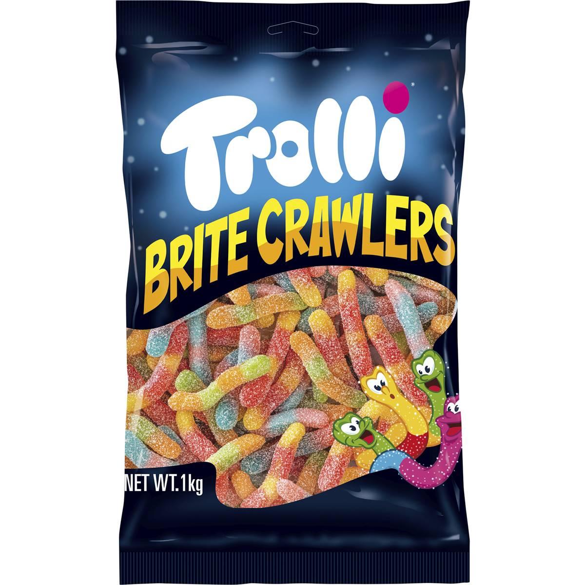 Trolli Brite Crawlers Sour Worms Candy 1kg