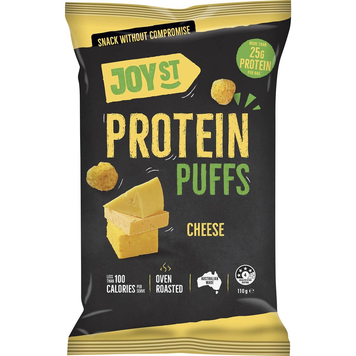 Joy St Protein Puffs Chips Snacks Cheese 110g