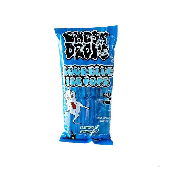 Ghost Drops Sour Blue Ice Pops