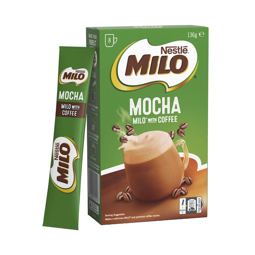 Nestle Milo Mocha with Coffee Drink Powder Sachets 8 Pack