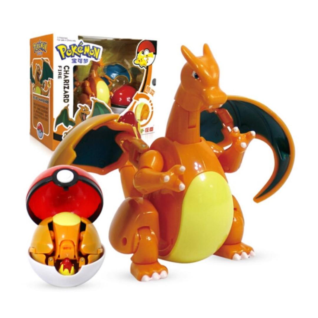 Pokemon Charizard Pokeball Transform Action Figure Toy