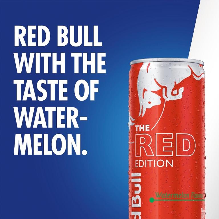 Red Bull Red Edition Blueberry Energy Drink 250ml X 4 Pack