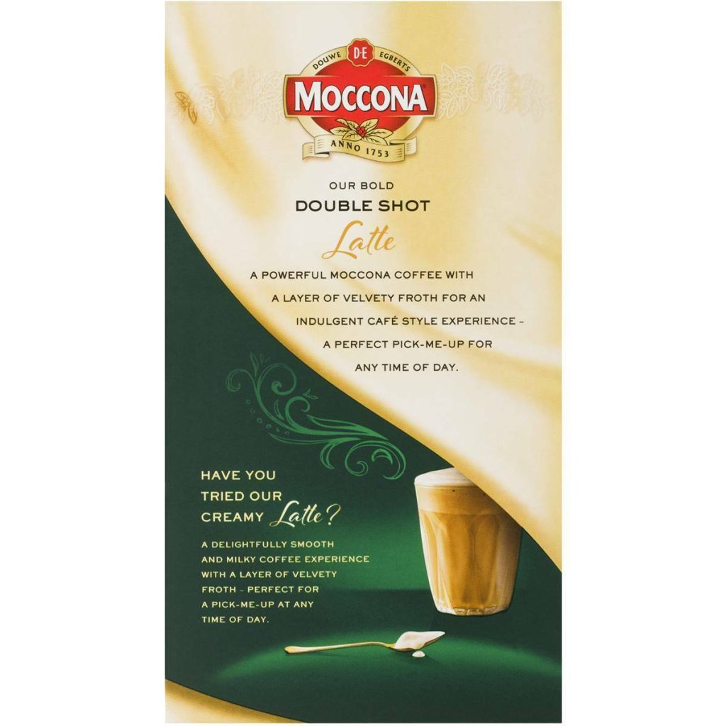 Moccona Coffee Double Shot Latte Sachets 10 Pack